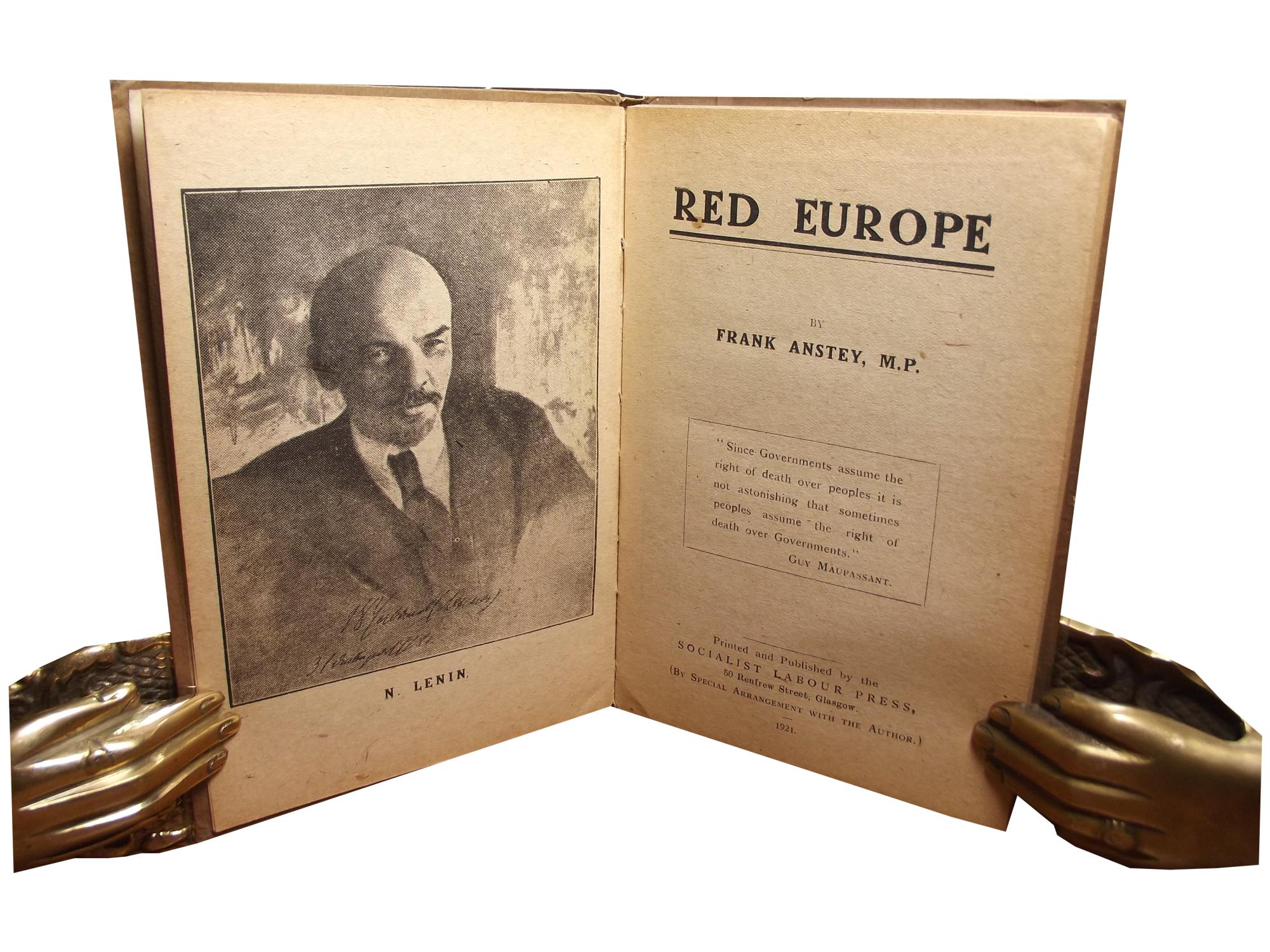 Red Europe by Anstey, Frank: Good+ Hardback (1921) First Edition ...