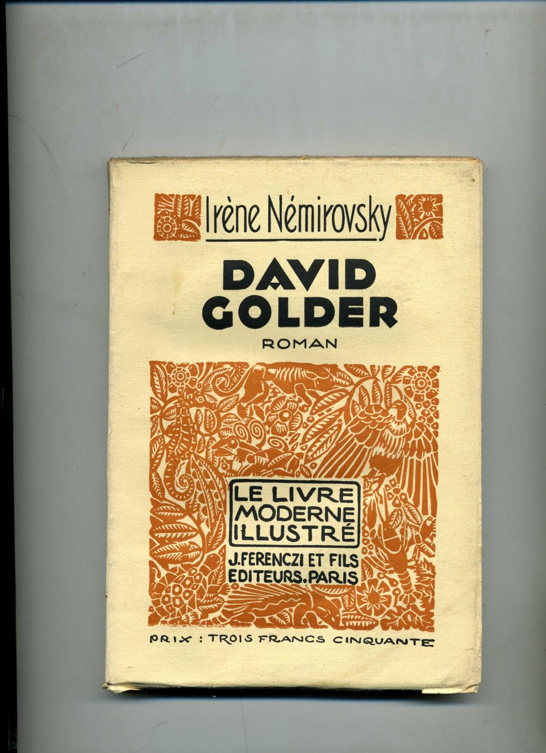 DAVID GOLDER. Bois originaux en couleurs de Pierre Dubreuil. von ...