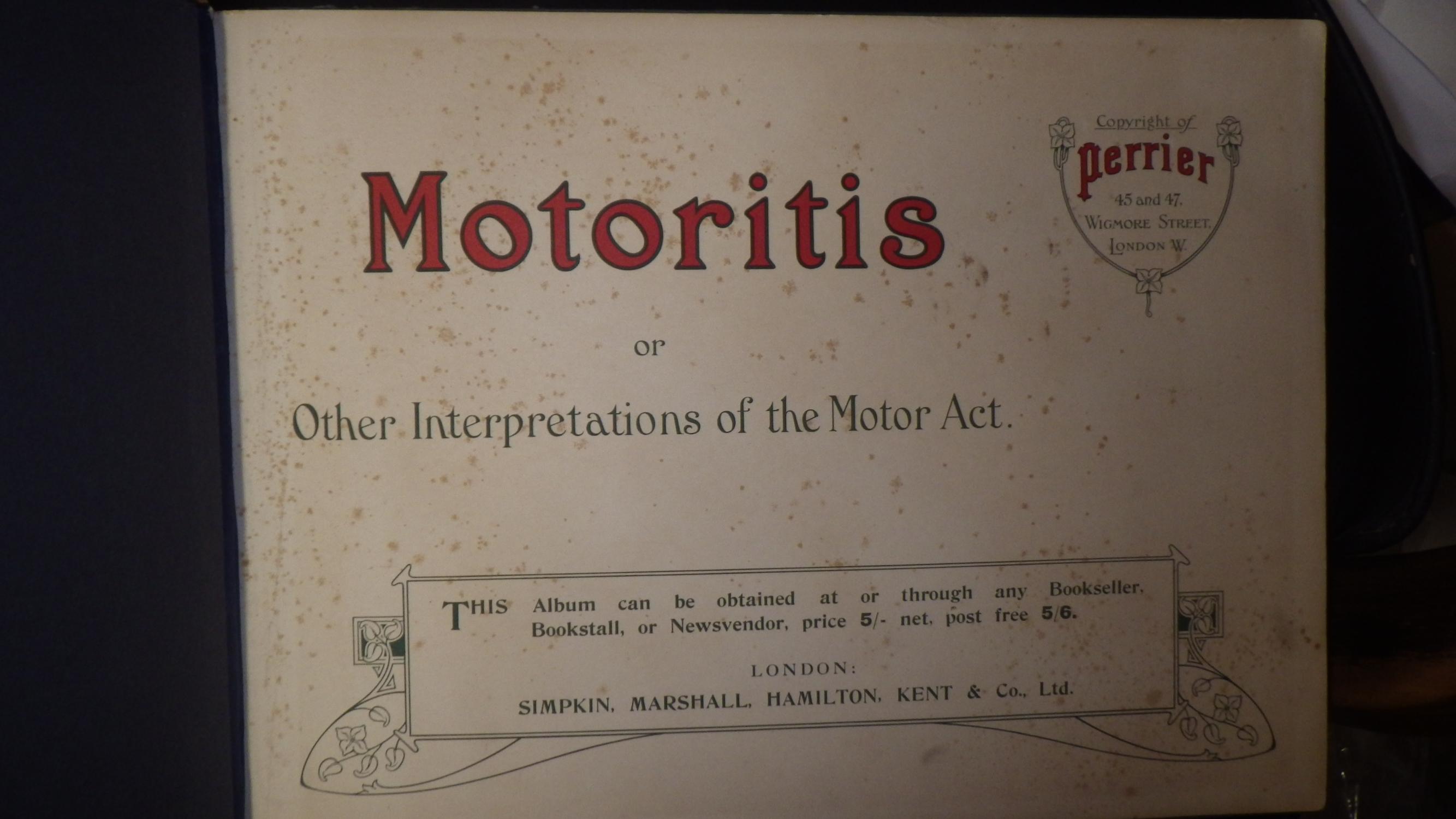 Motoritis or Other Interpretations of the Motor Act, CARTOONS RELATING ...