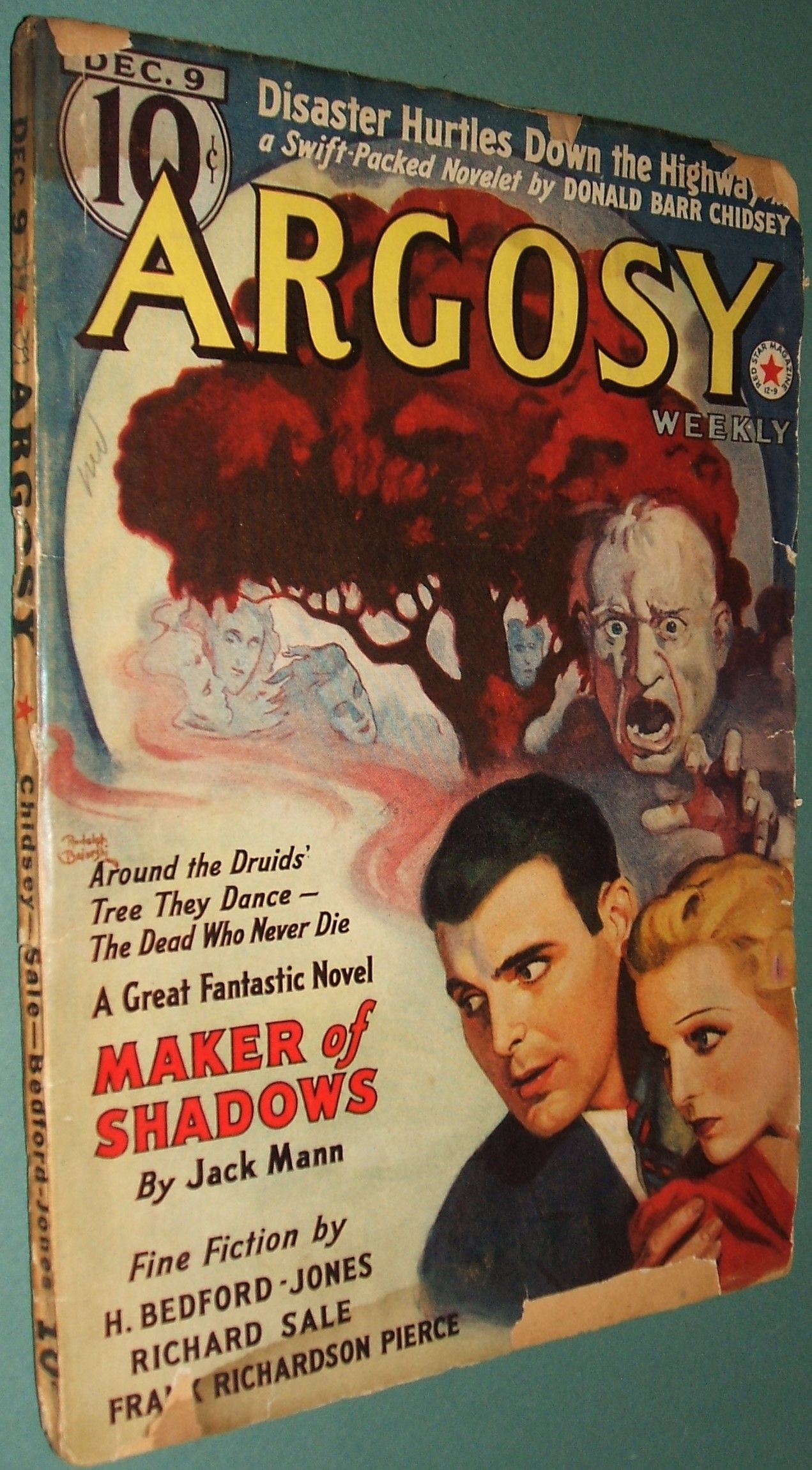 Argosy December 9, 1939 Volume 295 Number 3 ["Maker of Shadows"] by ...