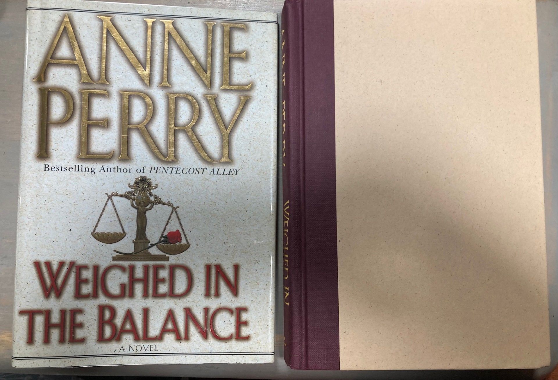 Weighed In The Balance by Anne Perry: Near Fine Hardcover (1996) First ...