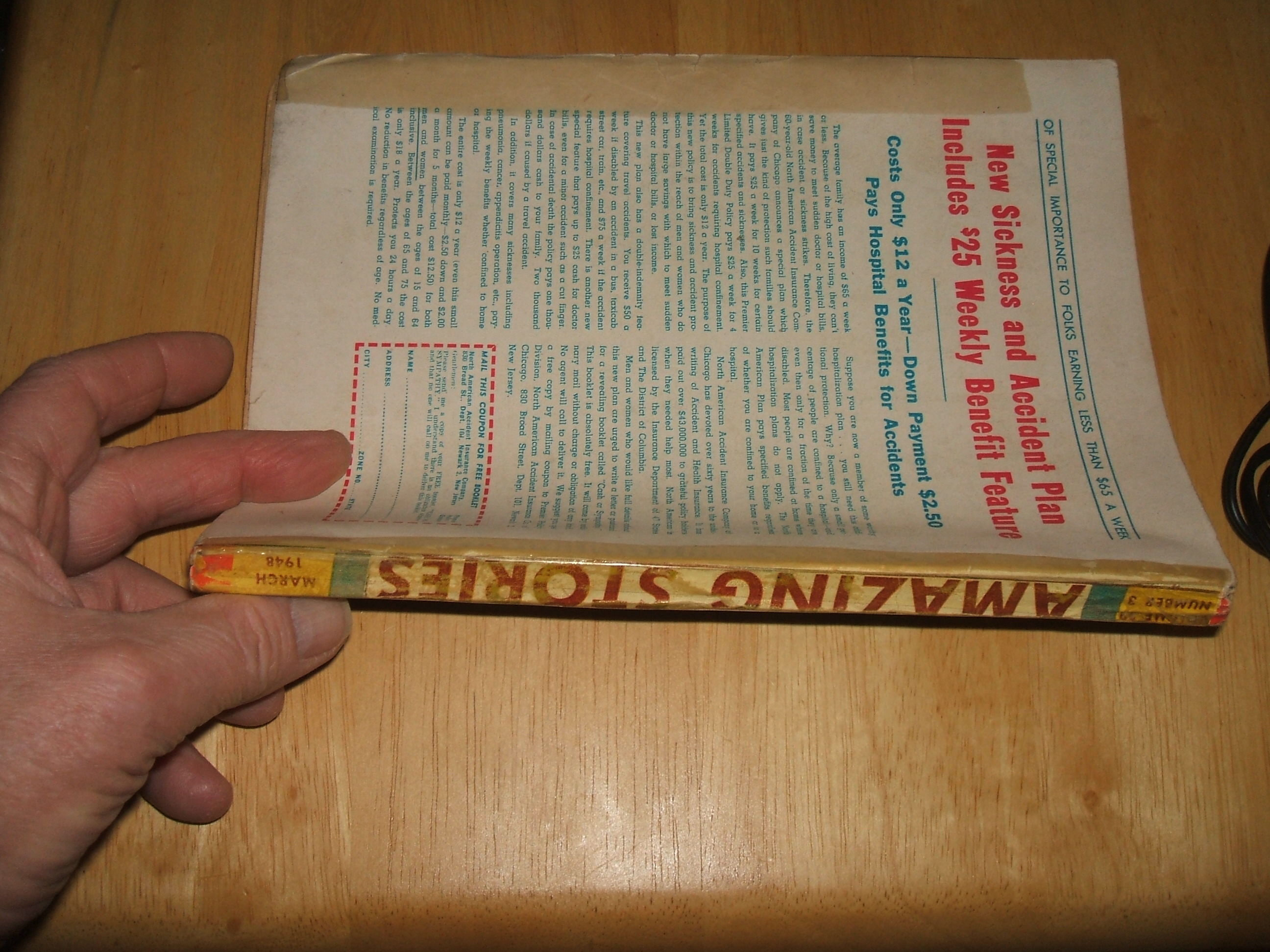 Amazing Stories March 1948 // The Photos in this listing are of the ...