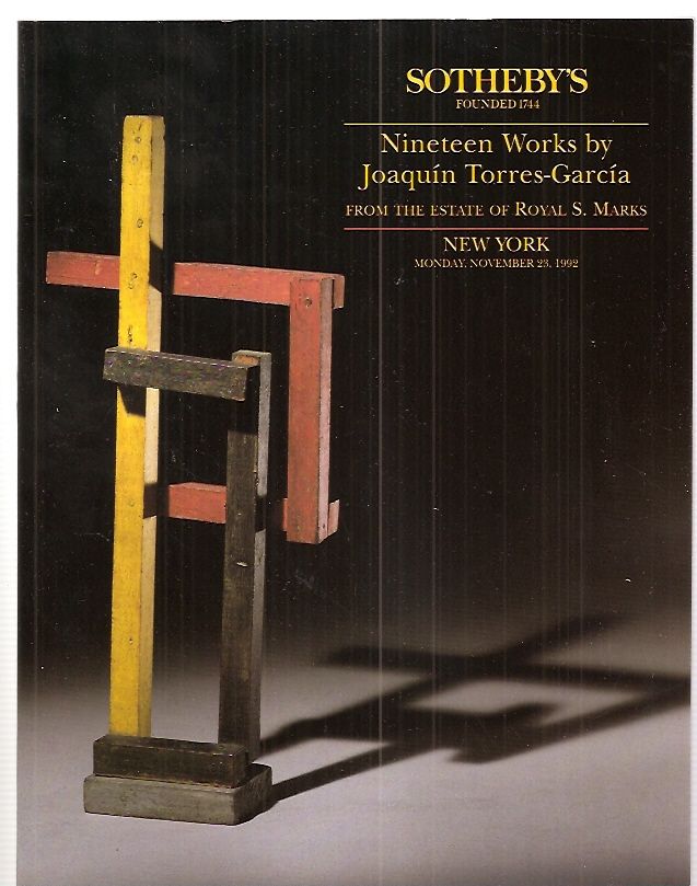 SOTHEBY'S NINETEEN WORKS BY JOAQUIN TORRES-GARCIA FROM THE ESTATE OF ...
