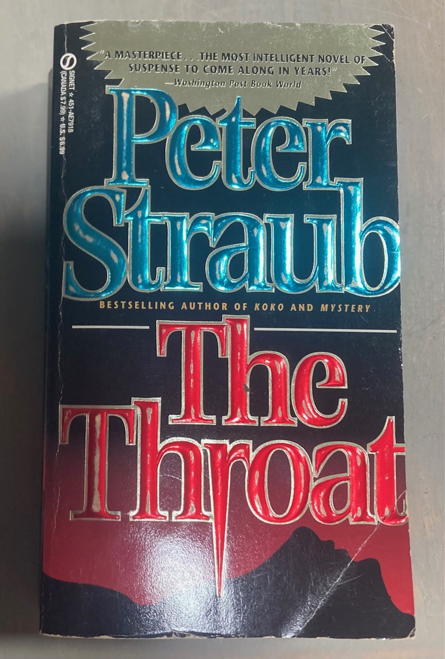 THE THROAT by Straub, Peter: Very Good Mass Market Paperback (1994 ...