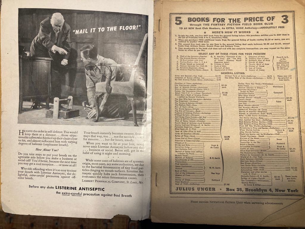 Weird Tales July 1950 Vol. 42 No. 5 by Arthur J. Burks, Robert Bloch ...