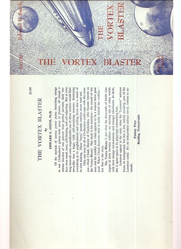 THE VORTEX BLASTER by Smith, E. E. [Edward Elmer] Ph.D. ["Doc"] [Dust ...