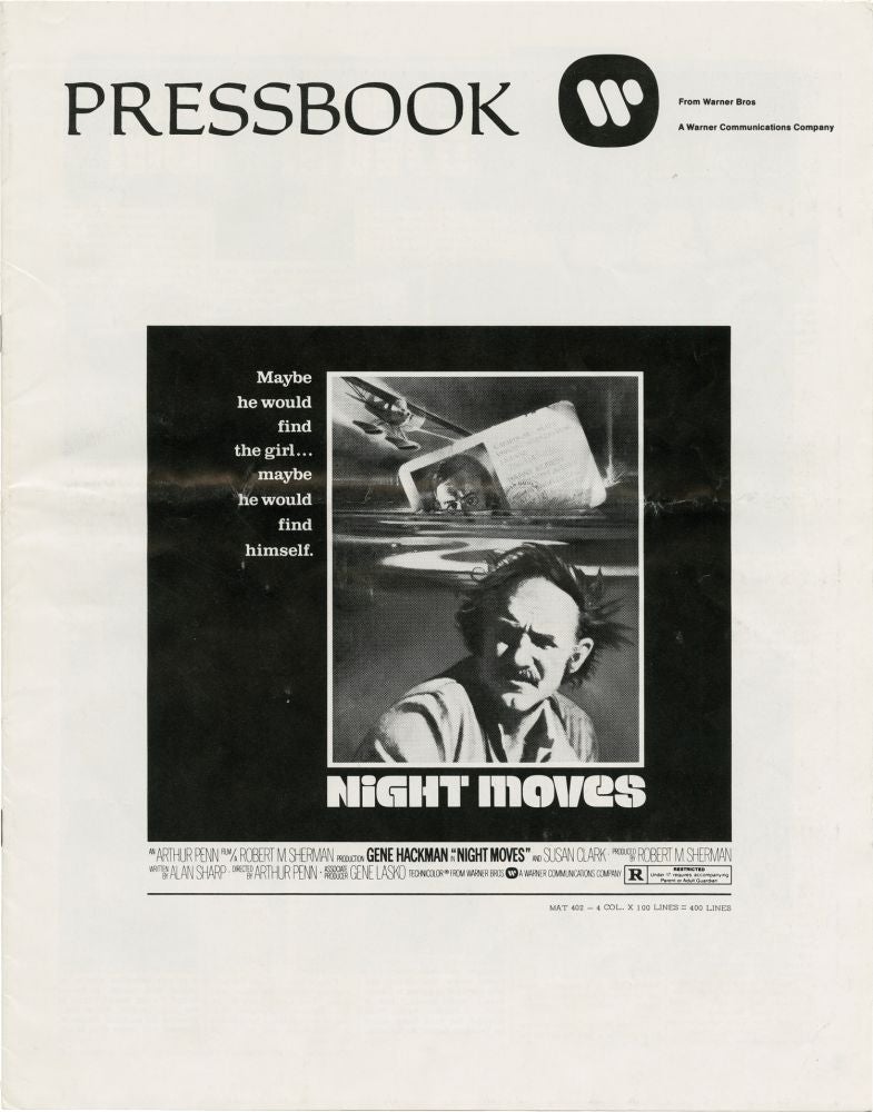 Night Moves (Original pressbook for the 1975 film) de Arthur Penn ...