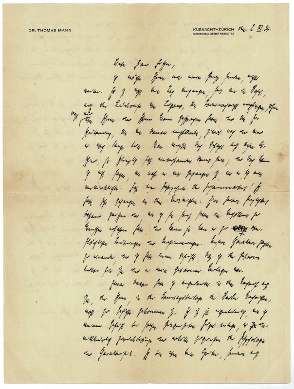 thomas mann autograph - ZVAB