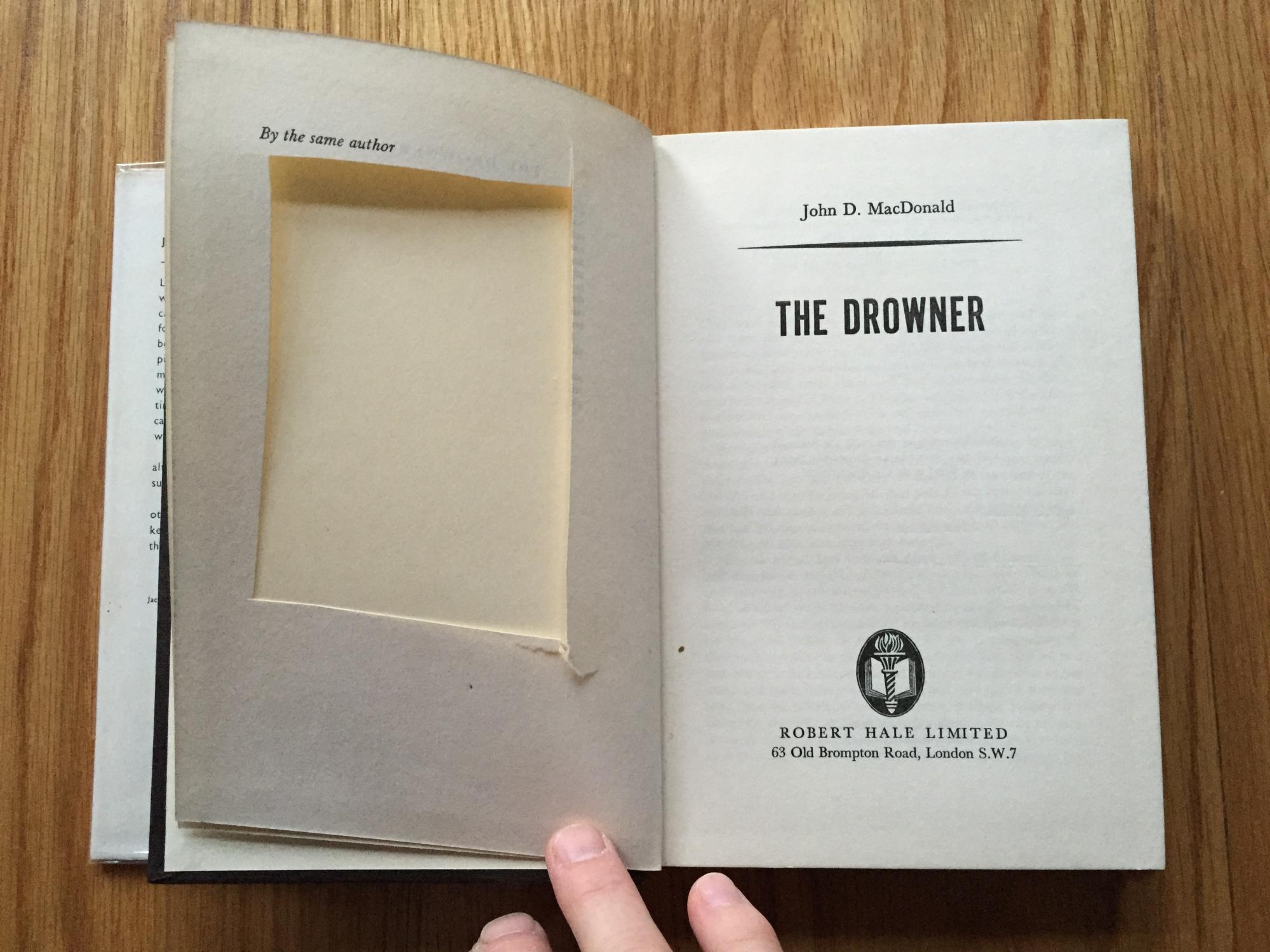 The Drowner by John D MacDonald: Good Hardcover (1964) 1st Edition ...