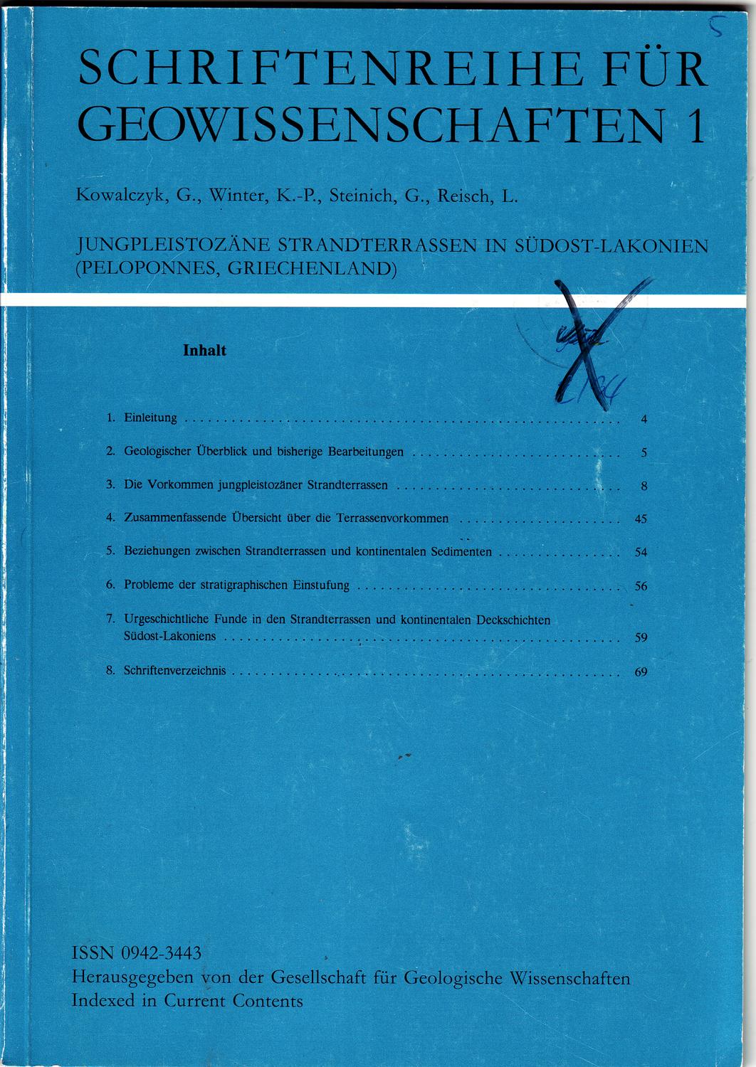 Jungpleistozäne Strandterassen in Südost-Lakonien (Peloponnes ...