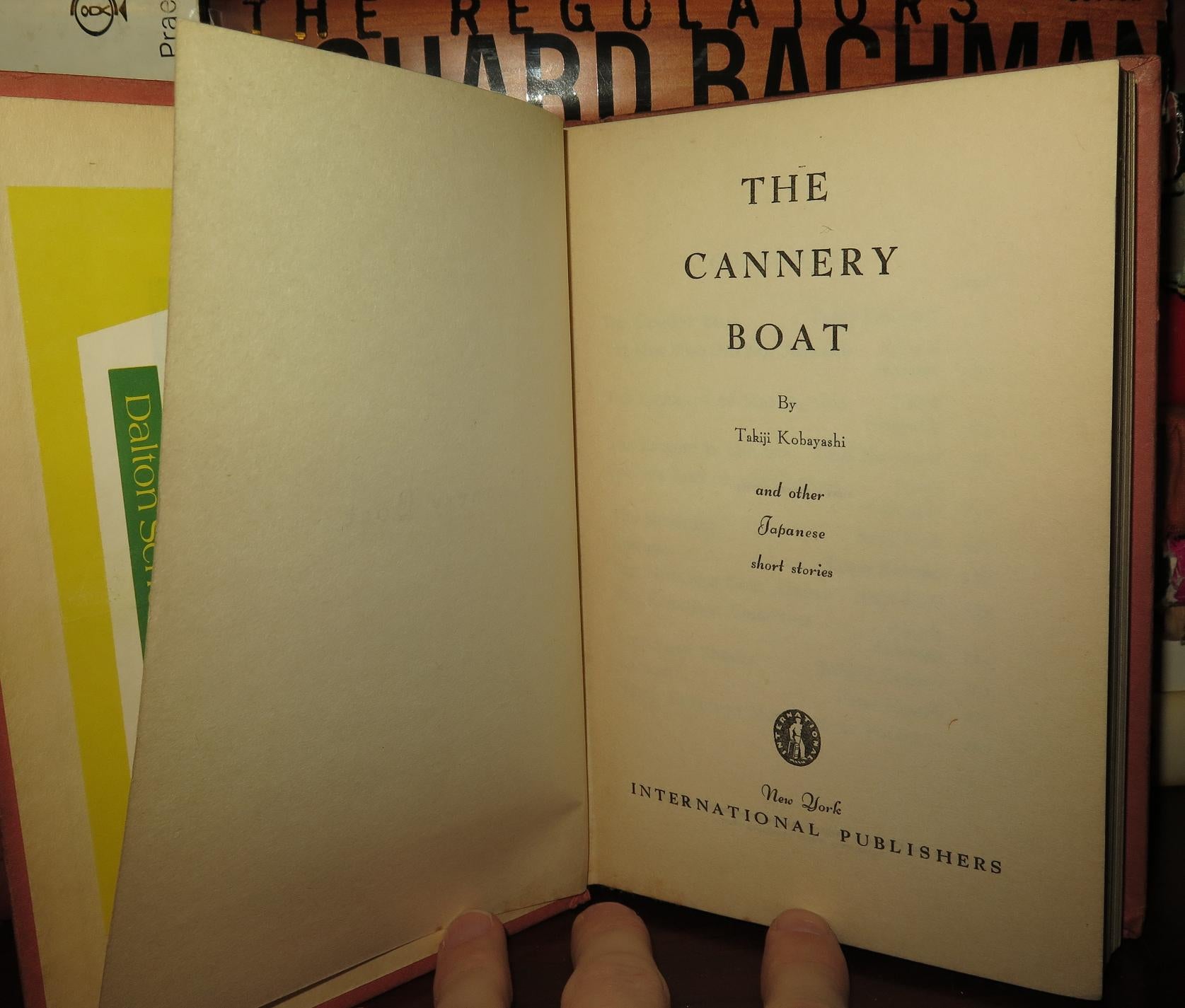 THE CANNERY BOAT And Other Japanese Short Stories by Takiji Kobayashi ...
