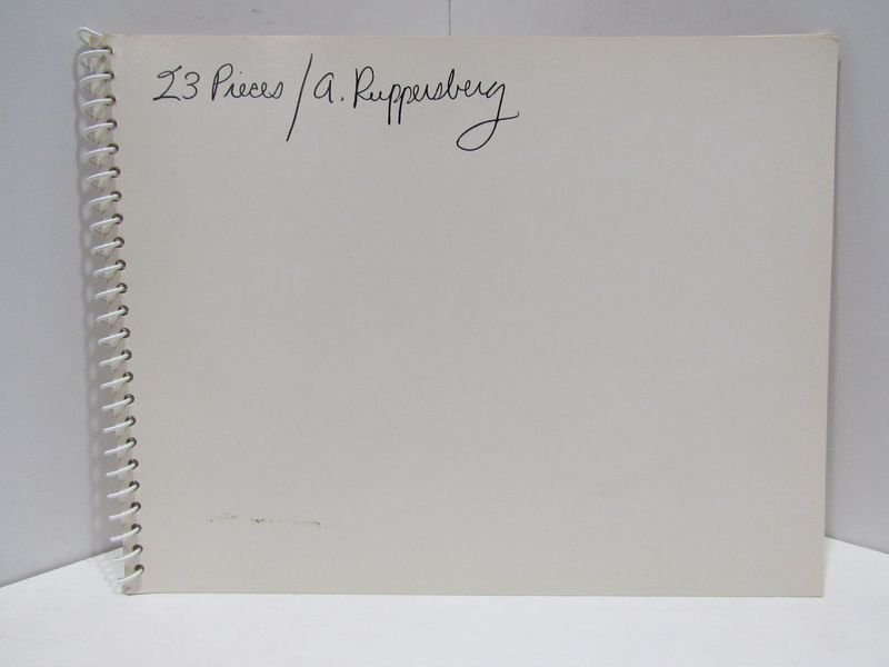 23 PIECES / A. RUPPERSBERG; by Ruppersberg, Allen: Very Good Spiral ...