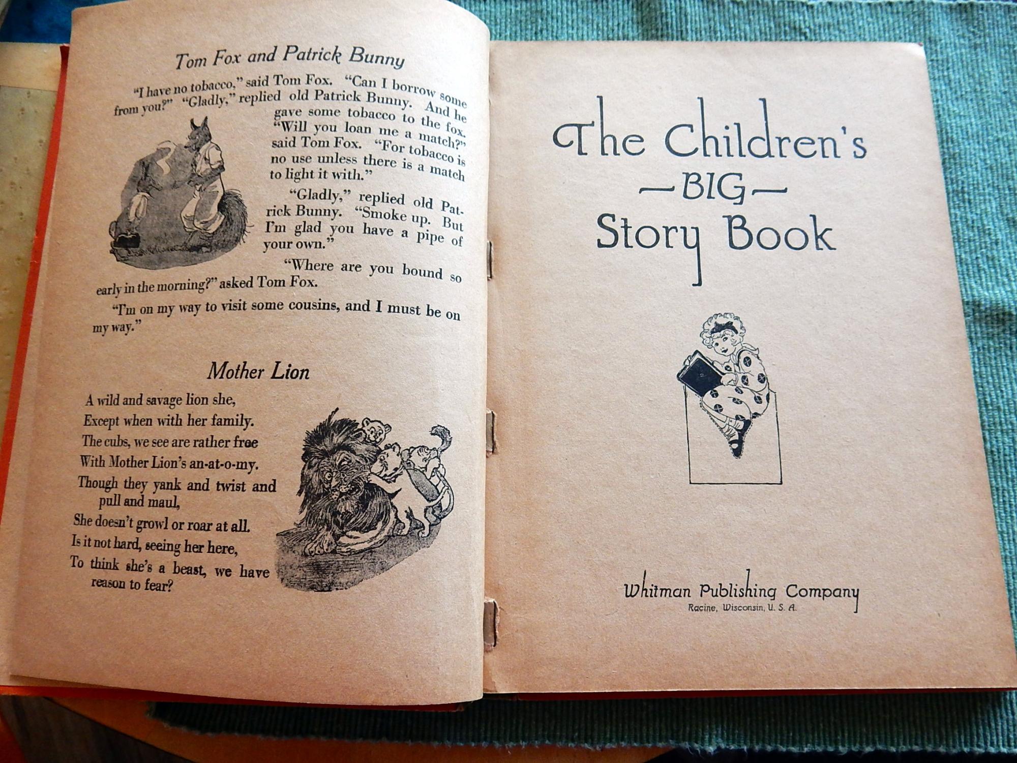The Children's Big Story Book. by Kelly, Raymond.: Good Hardcover (1928 ...