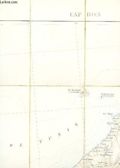 1 CARTE ENTOILEE DEPLIANTE EN COULEURS DE CAP BON (CARTE DE ...