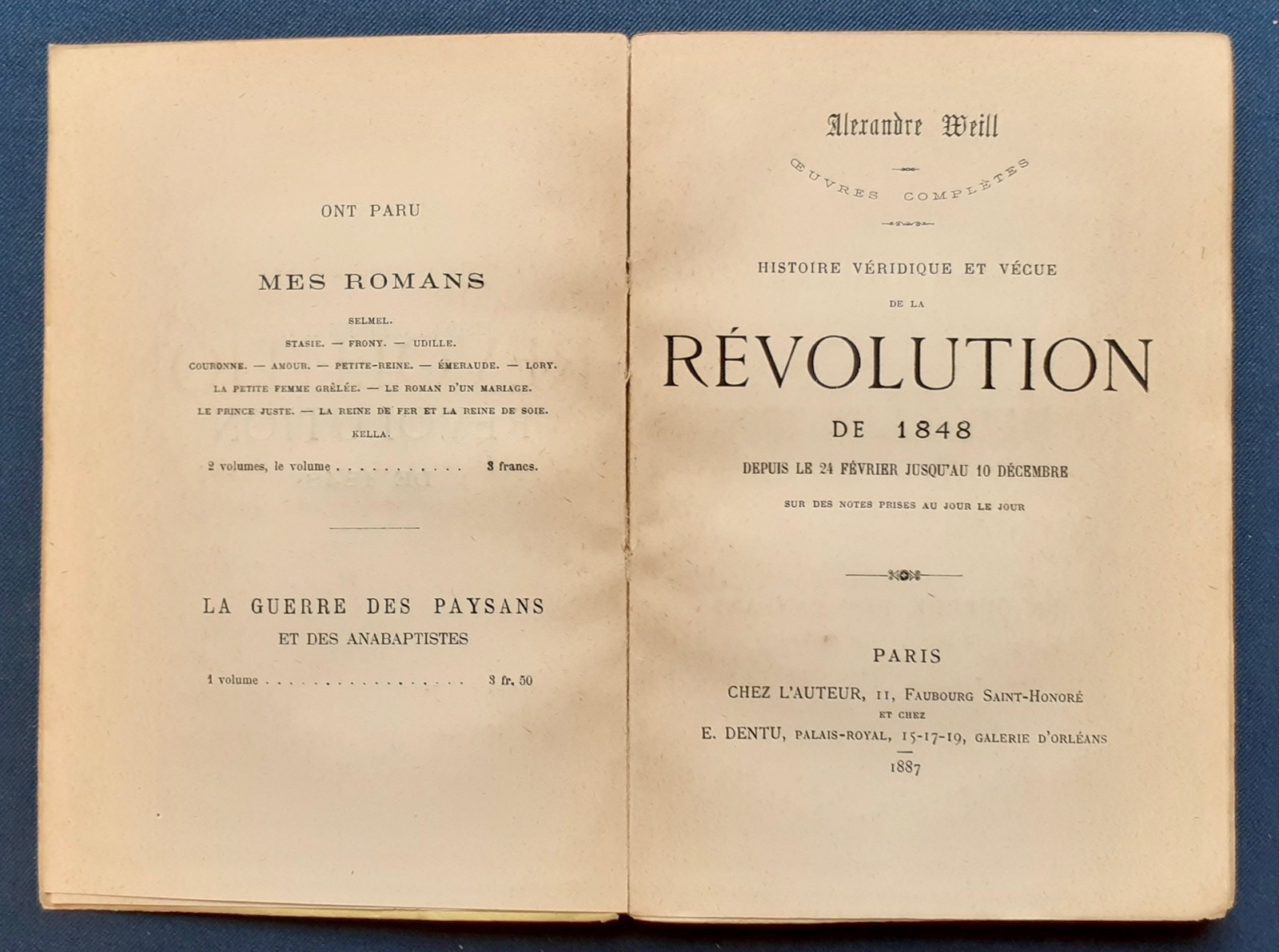 Histoire véridique et vécue de la Révolution de 1848 depuis le 24 ...