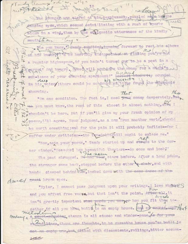 Typed Note Signed / Typed Manuscript Signed by ELLIS, J. Breckenridge ...