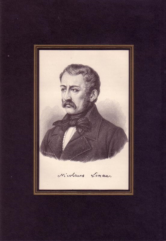 PORTRAIT Nicolaus Lenau. (1802 Csatád-1850 Oberdöbling, Dichter ...