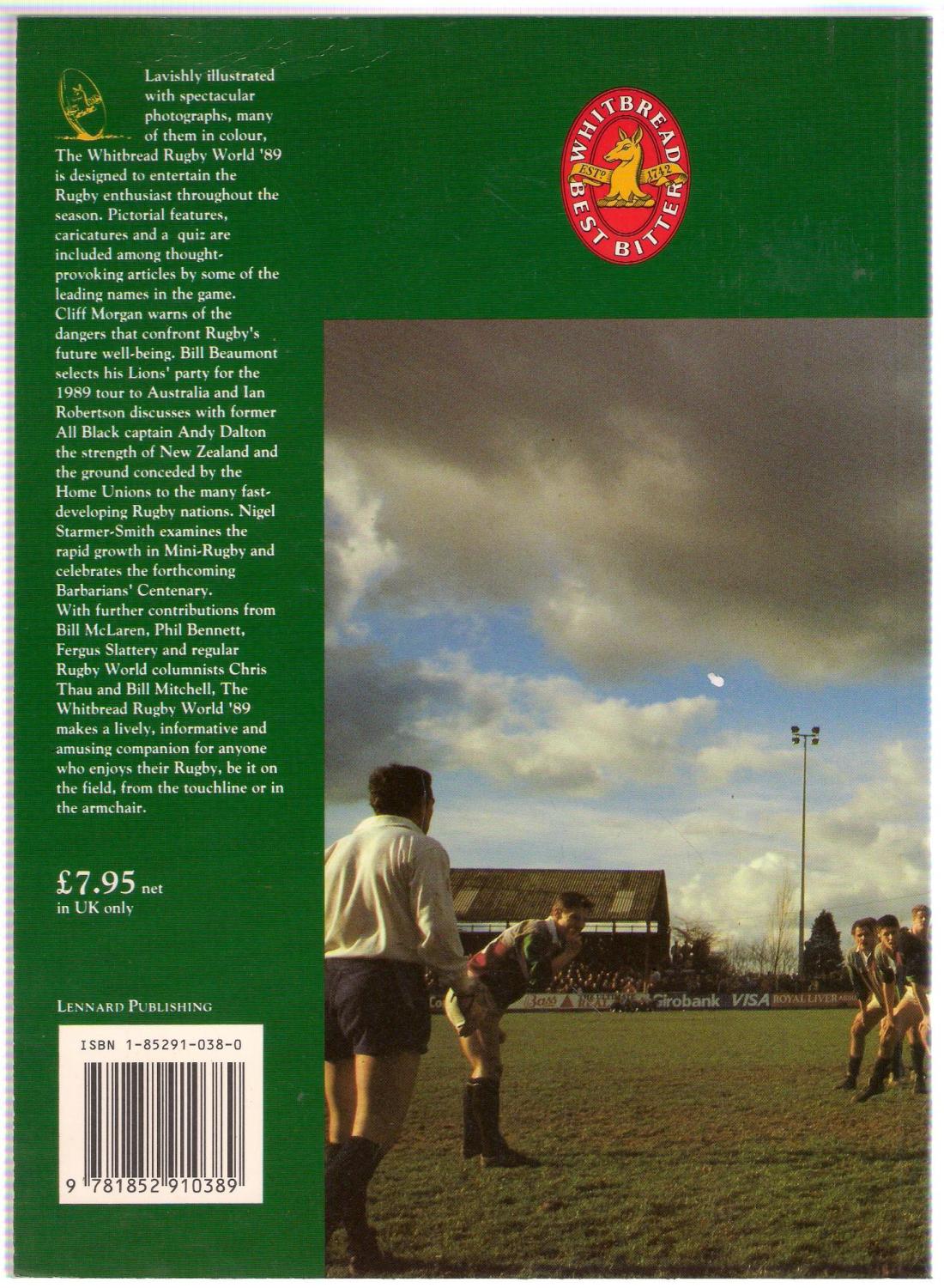 The Whitbread Rugby World '89 by Starmer-Smith, Nigel: Very Good Soft ...