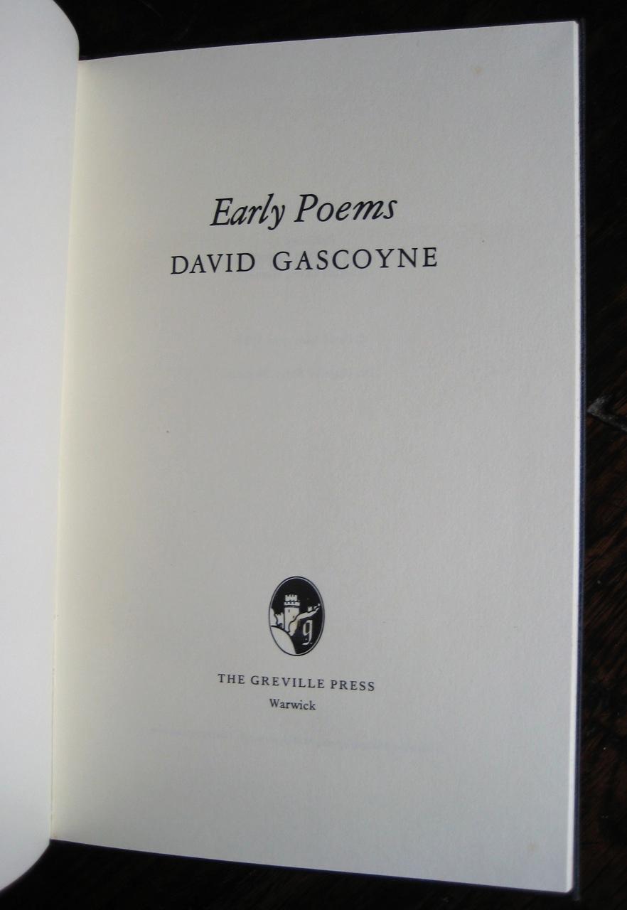 Early Poems. (Drawings by Barry Burman) by GASCOYNE (David): Fine ...