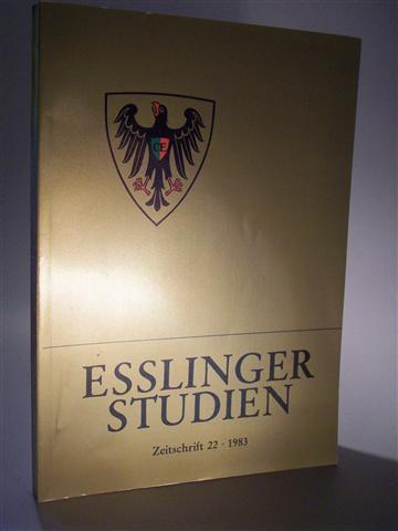 esslinger studien band von stadtarchiv esslingen - ZVAB