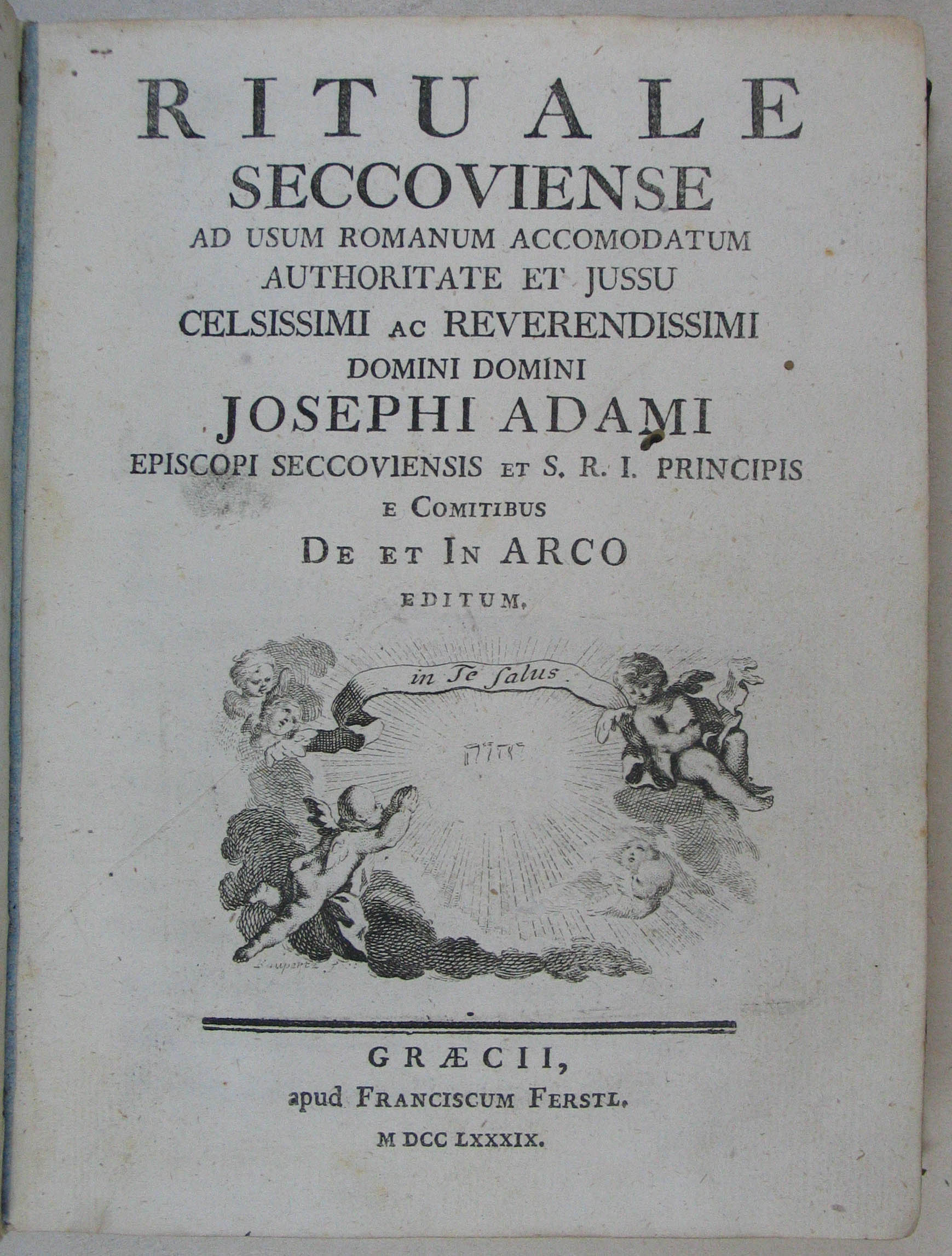 Rituale Seccoviense ad usum romanum accomodatum. authoritate et jussu ...