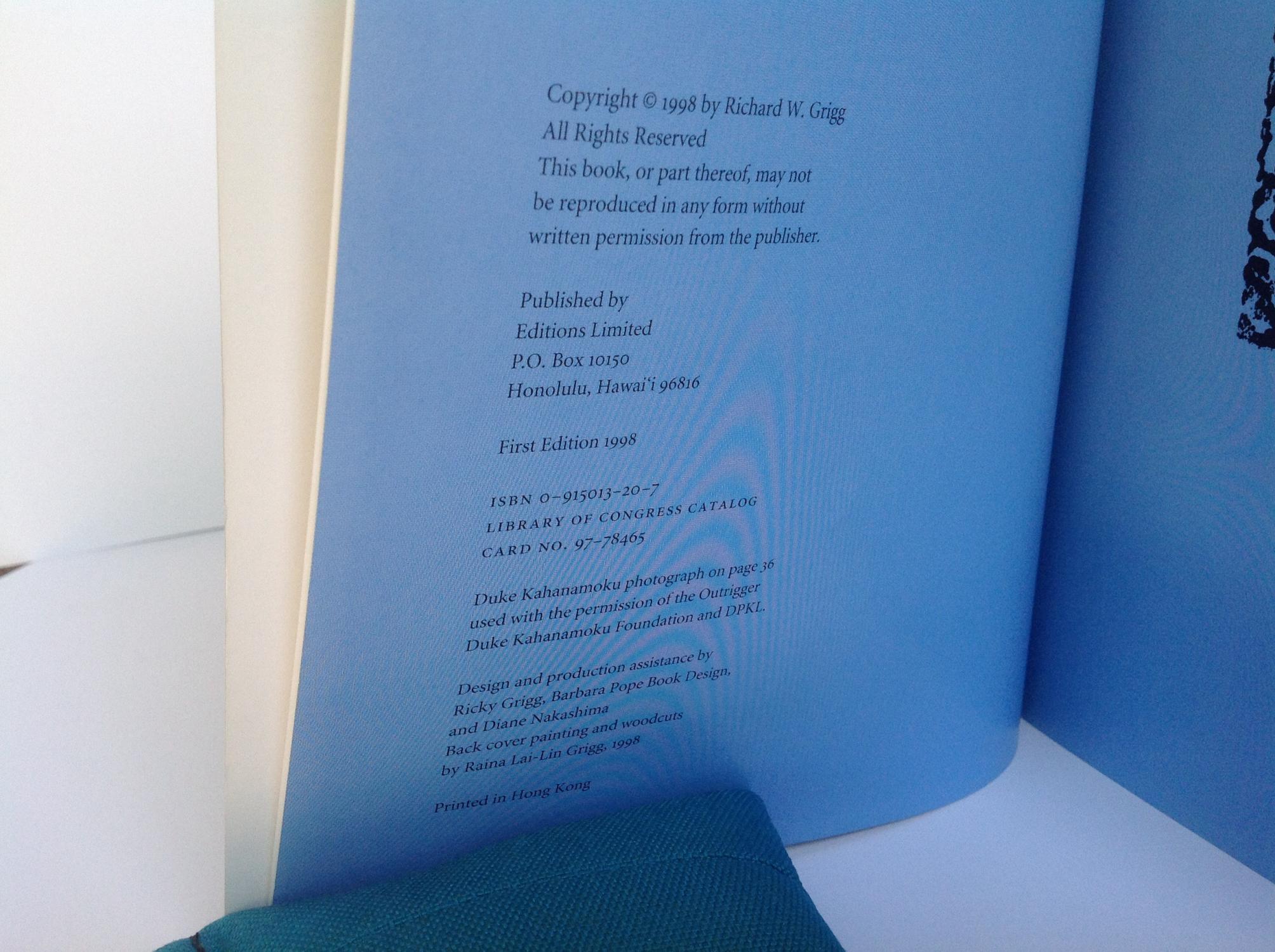 Big Surf, Deep Dives and the Islands by Ricky Grigg; Grigg, Ricky: Fine ...