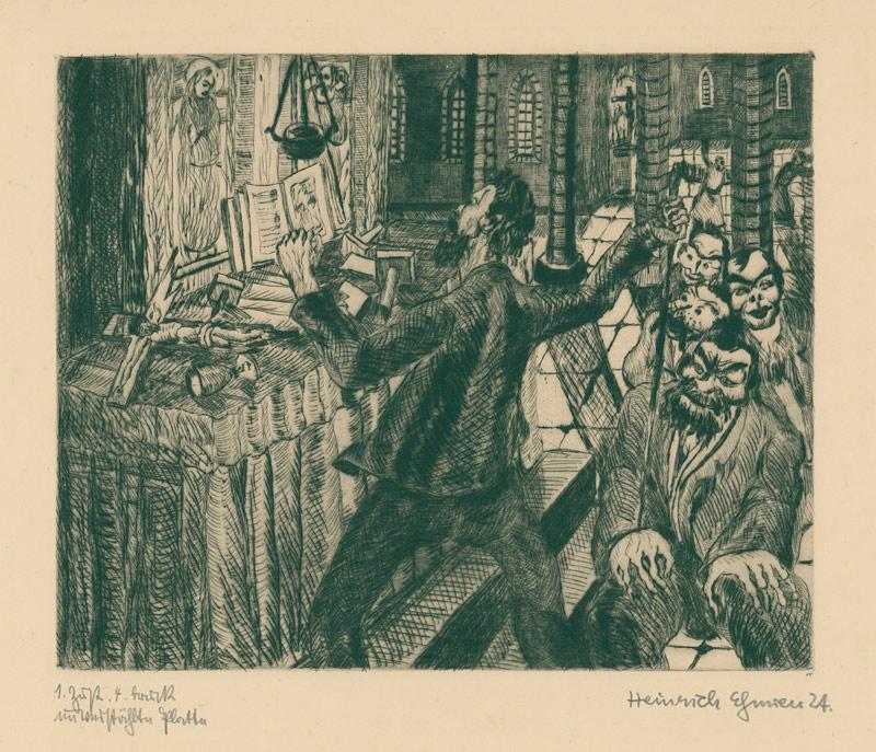 Illustration zu Gerhart Hauptmann, Der Narr in Christo Emanuel Quint ...