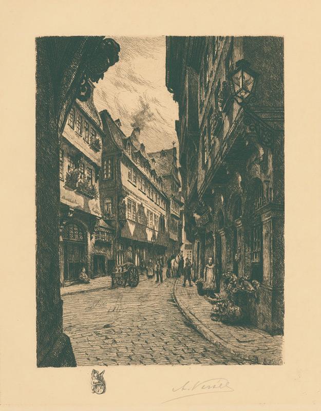 Frankfurt am Main, hinter dem Lämmchen. by Versel, Annette - geb. 1870 ...