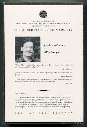 Billy Straight by KELLERMAN, Jonathan: Fine Hardcover (1998) Signed by ...