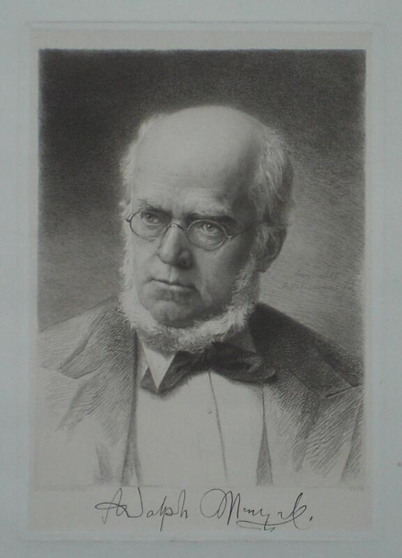 Brustbild. Original-Radierung von Gustav Eilers (1834 bis 1911, Thieme ...