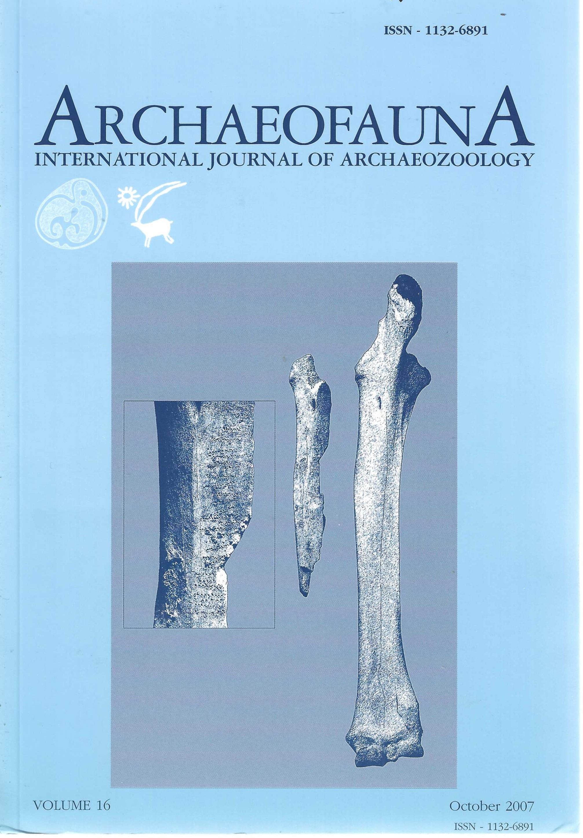 Archaeofauna. International Journal of Archaeozoology. Volumen 16 ...