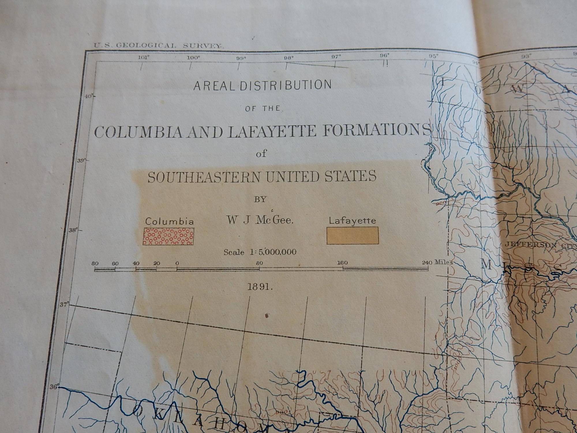 Areal Distribution of the Columbia and Lafayette Formations of the ...