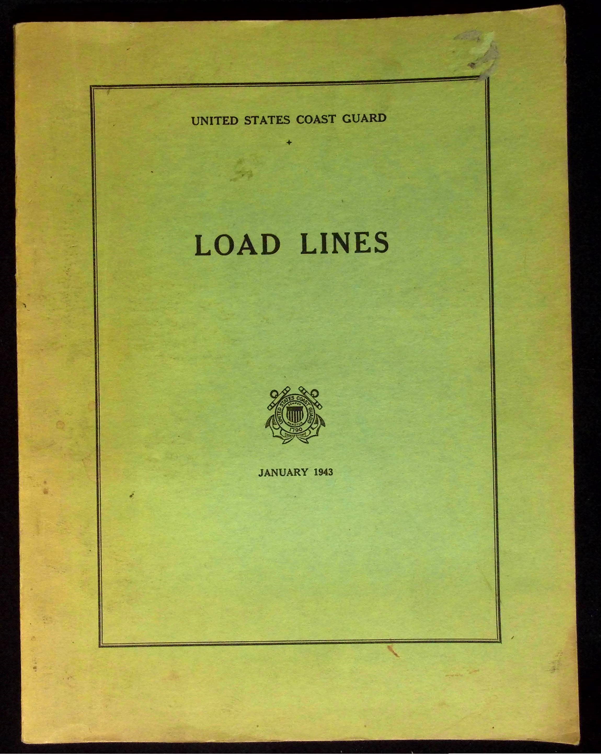 Load Lines Regulations for the Establishment of Load Lines for Merchant ...