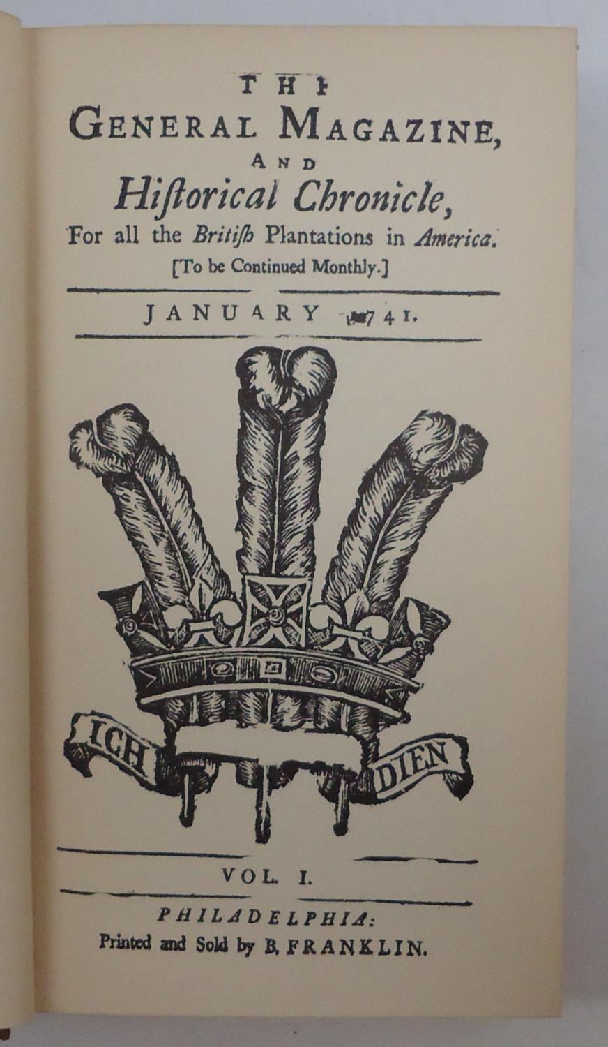 The General Magazine And Historical Chronicle for all the British ...