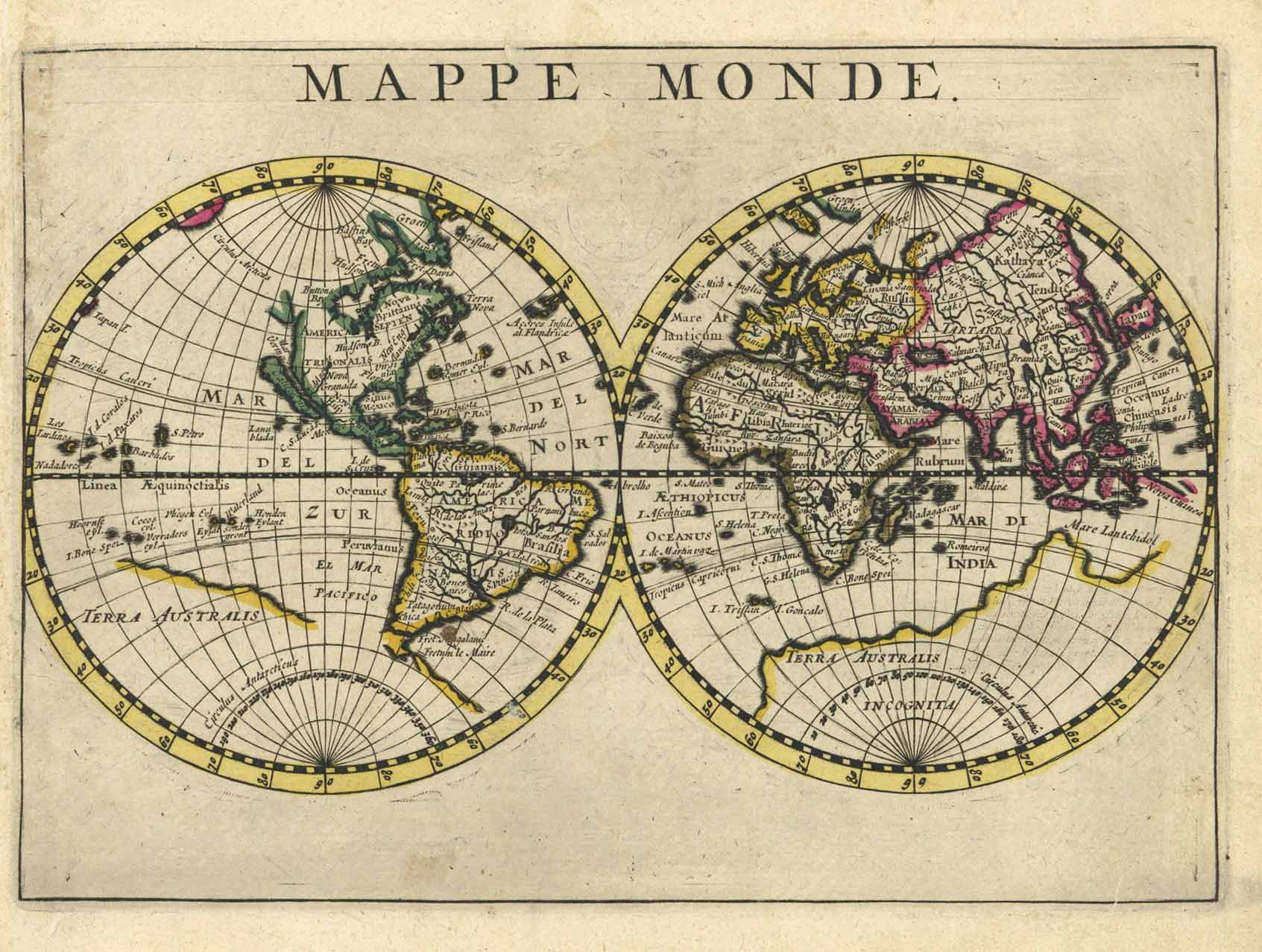 'Mappe Monde.':. de WELTKARTE (World Map):: Mapa | Antiquariat Norbert Haas 'Mappe Monde.':. de WELTKARTE (World Map):: Mapa | Antiquariat Norbert Haas