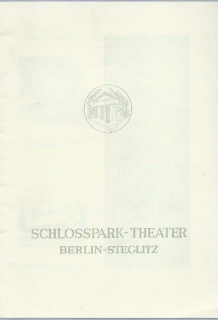 Programmheft zu: Kolportage. Komödie in einem Vorspiel und drei Akten ...