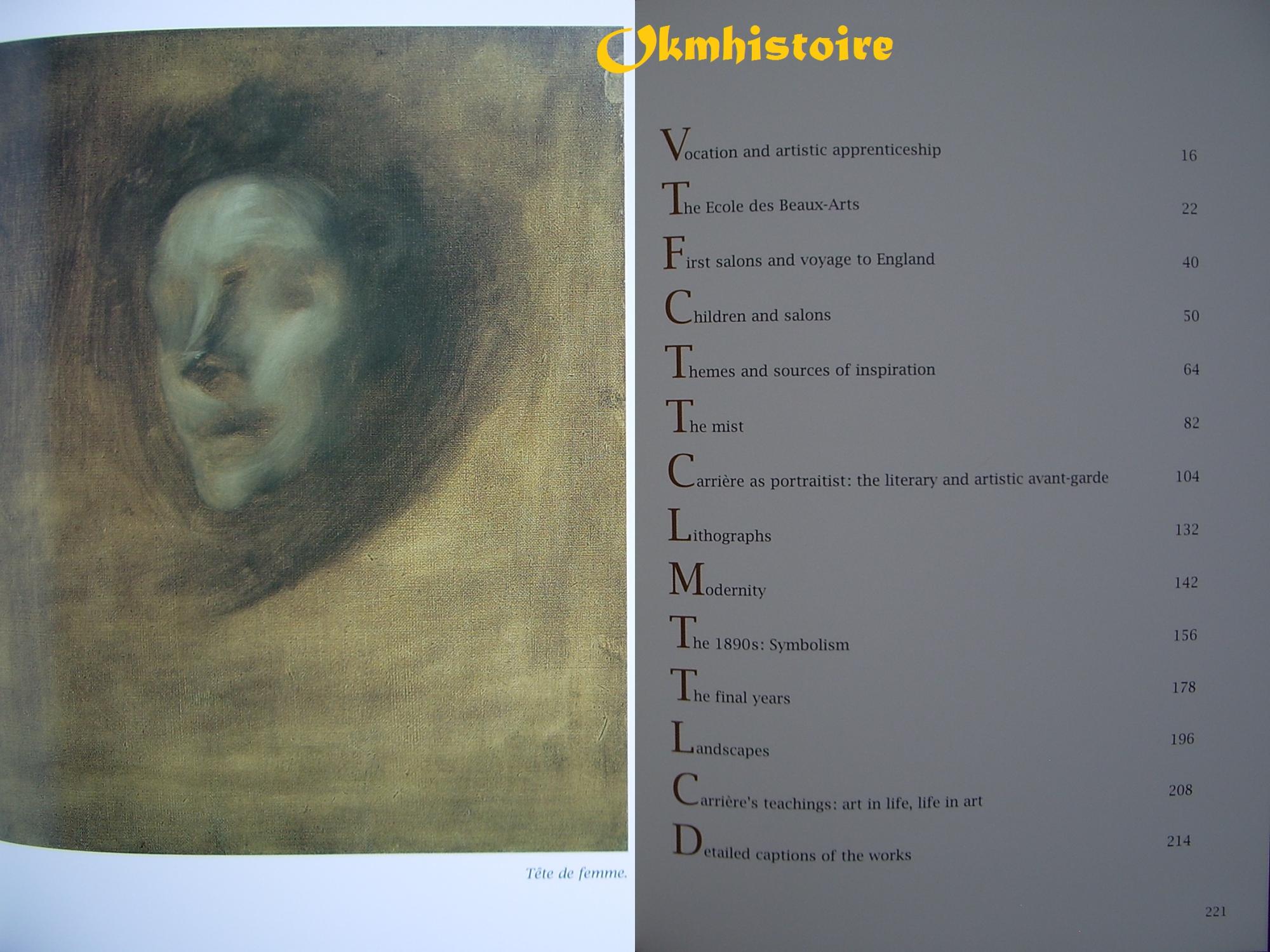 EUGÈNE CARRIÈRE. Intimist Portrait 1849-1906 --------- [ English Text ...