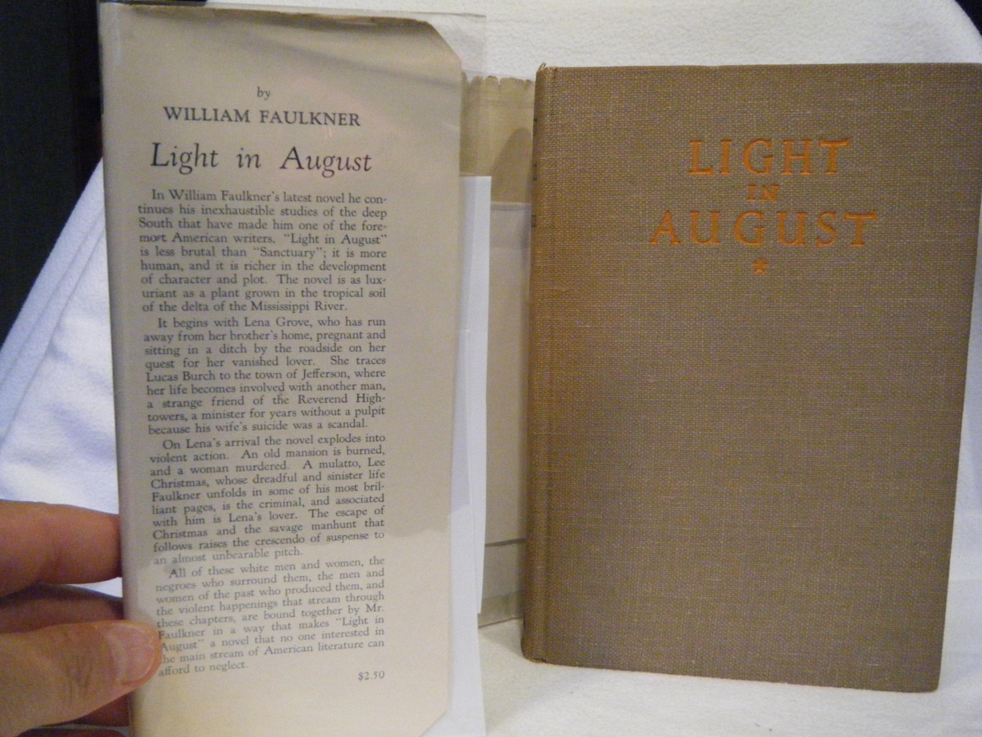 Light in August by Faulkner, William: Near Fine Hardcover (1932) First ...