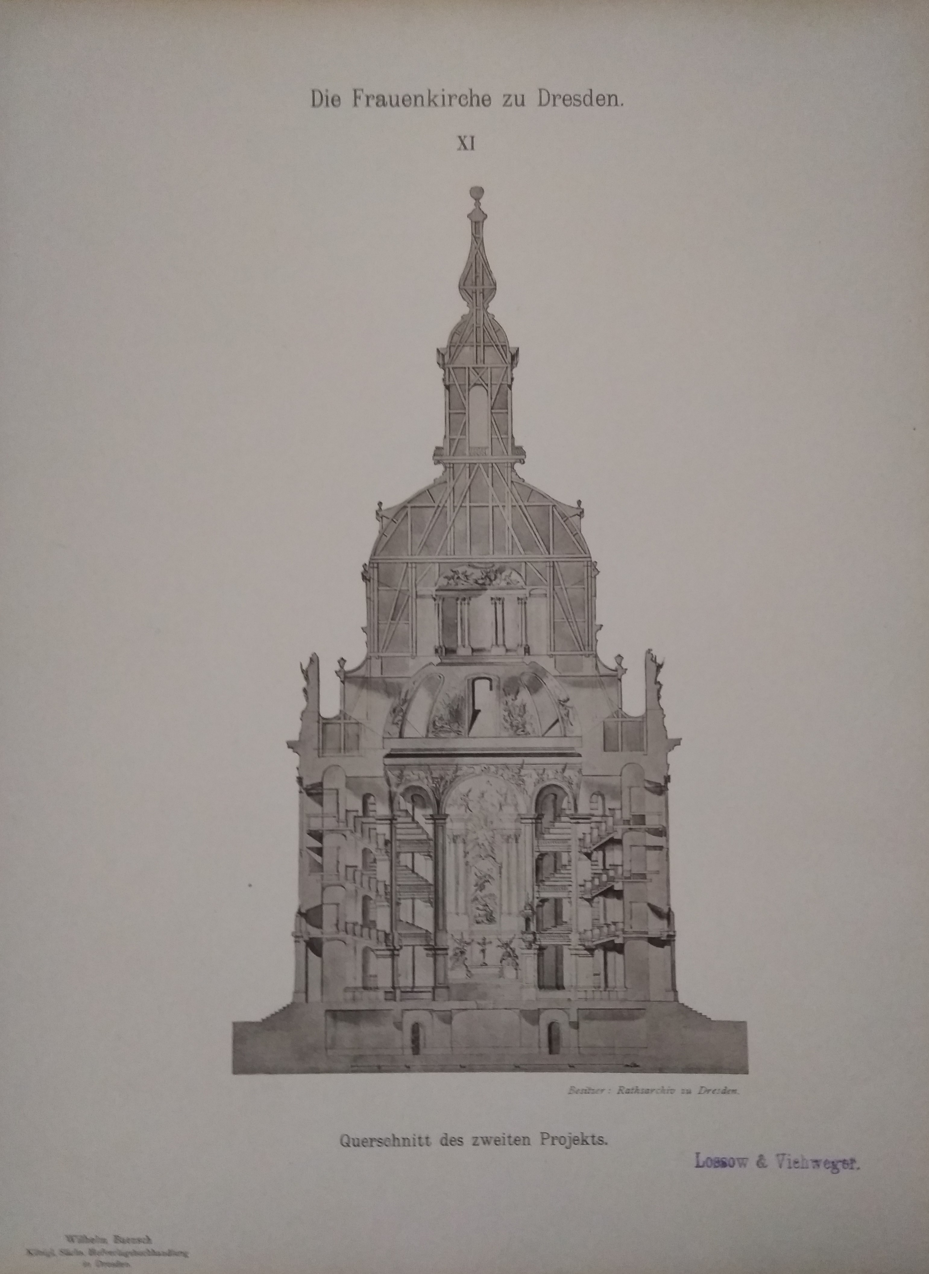 Die Frauenkirche zu Dresden. Geschichte ihrer Entstehung von Georg ...