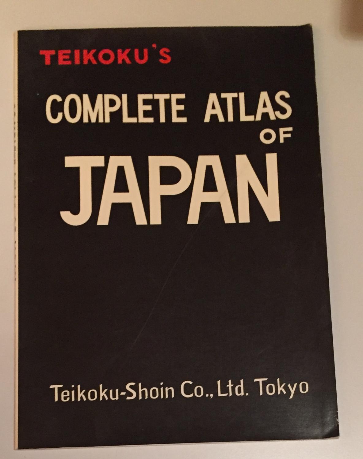 Teikoku' s Complete Atlas of Japan.: (1987) | Antiquariat A. Wempe