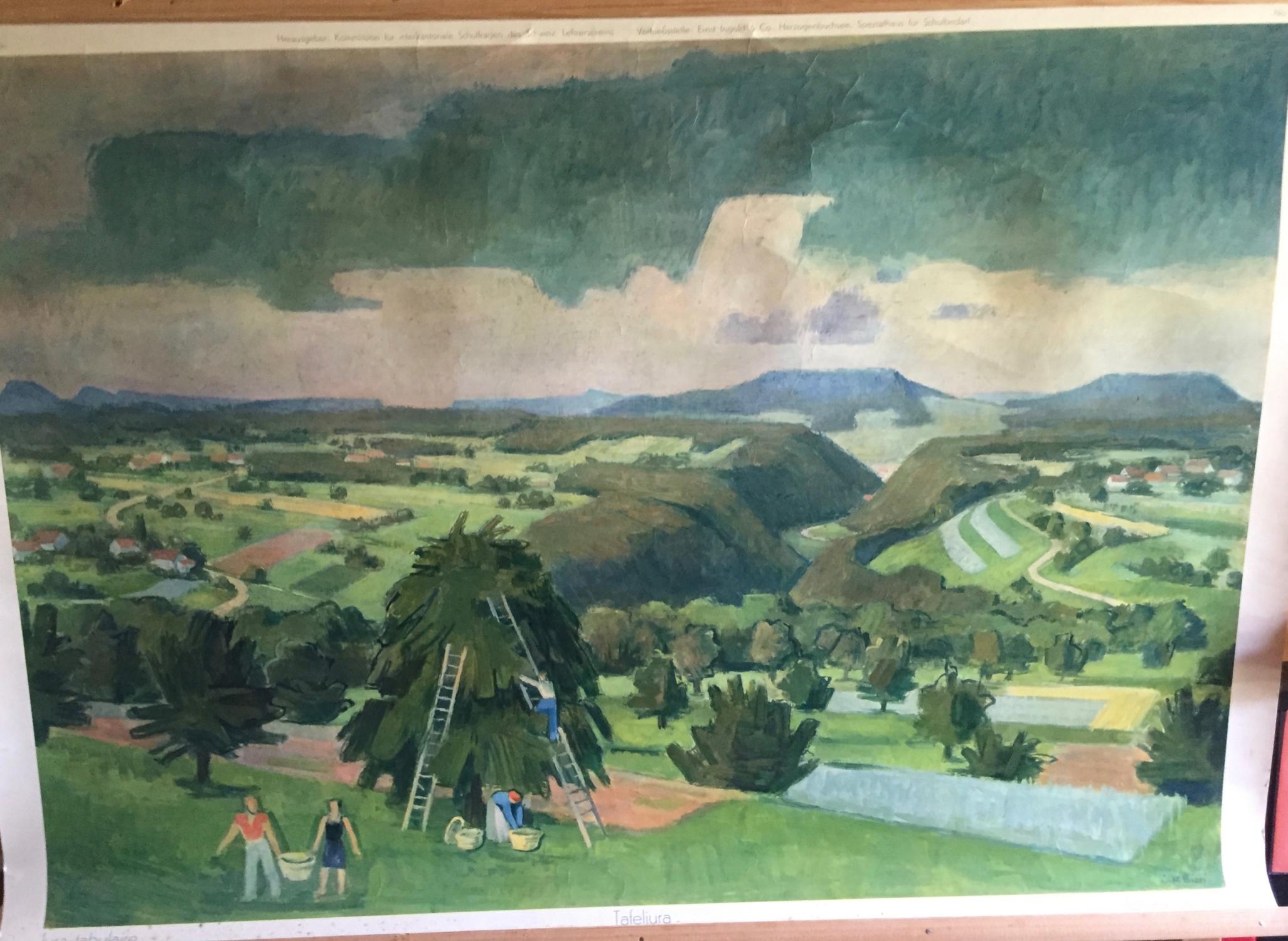 (Schulwandkarte) Jura tabulaire. Tafeljura. Guira tabulare. NÂ° 60. by ...