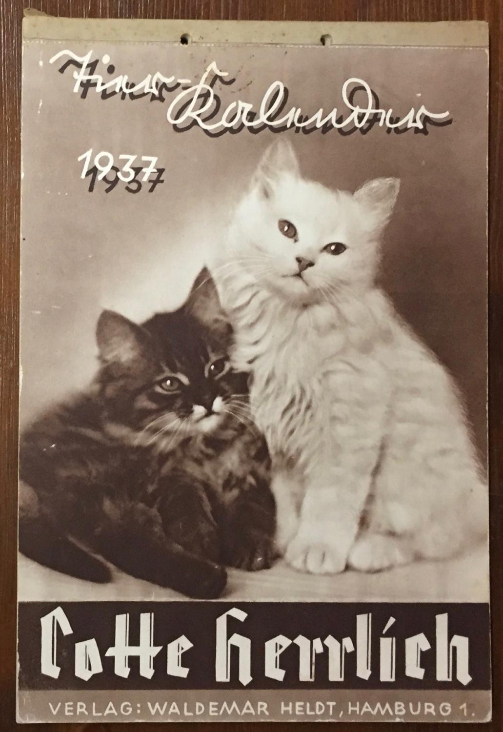 Lotte Herrlich. Tierkalender 1937. von Herrlich, Lotte: (1936 ...