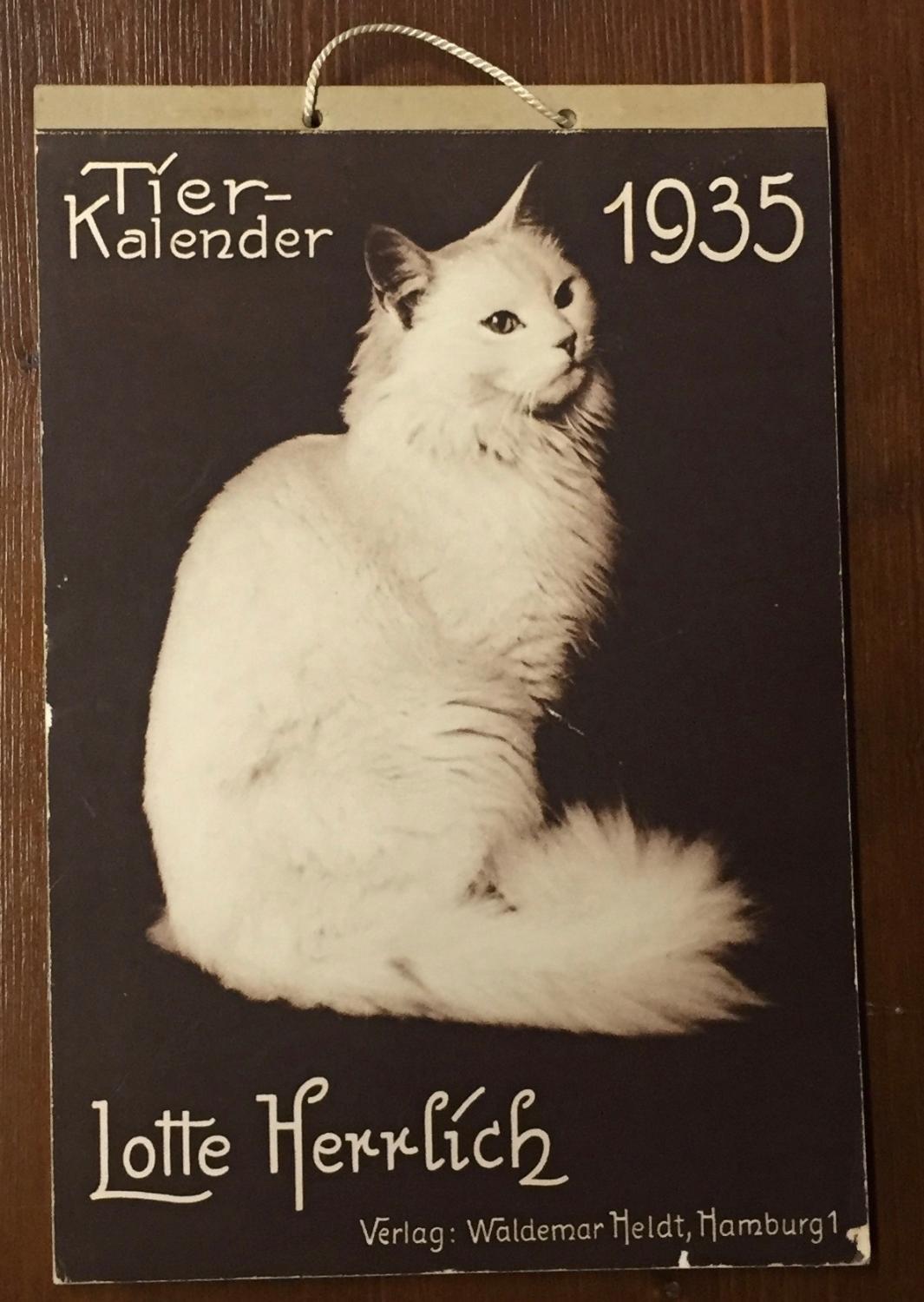 Lotte Herrlich. Tierkalender 1935. by Herrlich, Lotte: (1934 ...