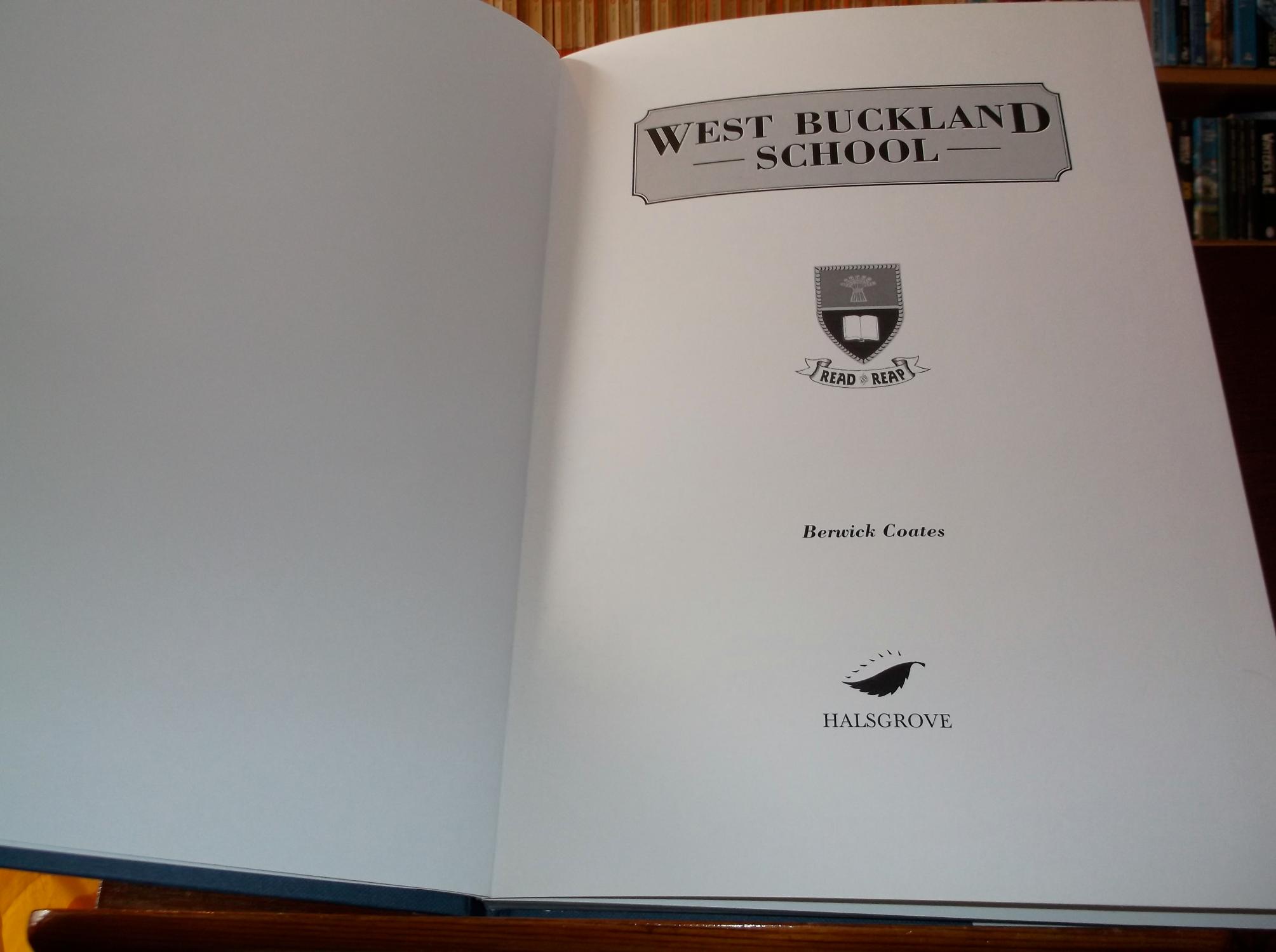 West Buckland School By Coates Berwick Fine Hardcover 2000 1st