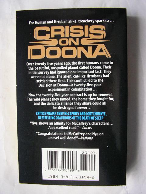 CRISIS ON DOONA (Immaculate First Edition) by McCaffrey, Anne & Jody ...