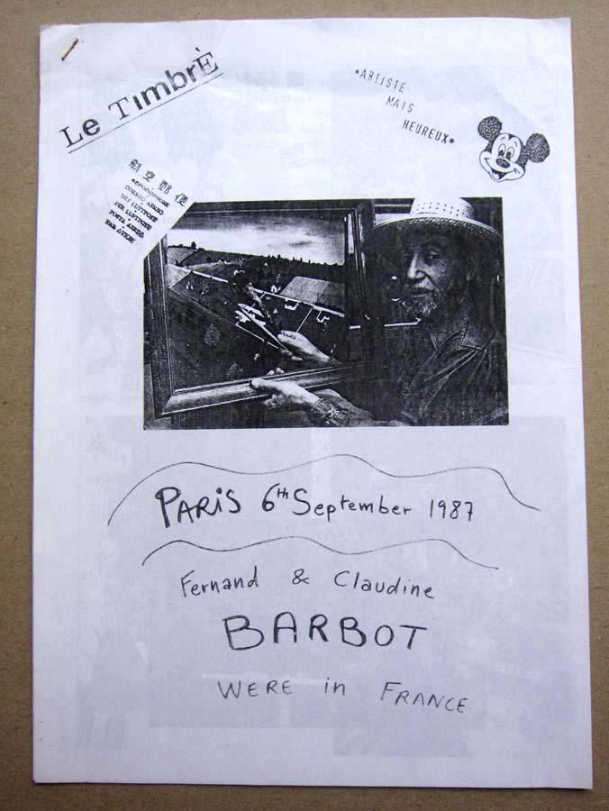 Le Timbrè - Nouvelle Serie - No. 5 - Octobre 1987: Fernand & Claudine ...