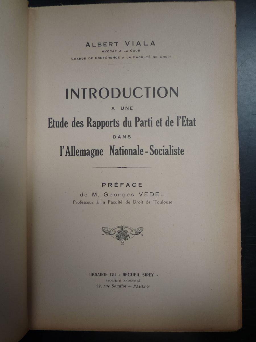Introduction à une Etude des Rapports du Parti et de l'Etat dans l ...