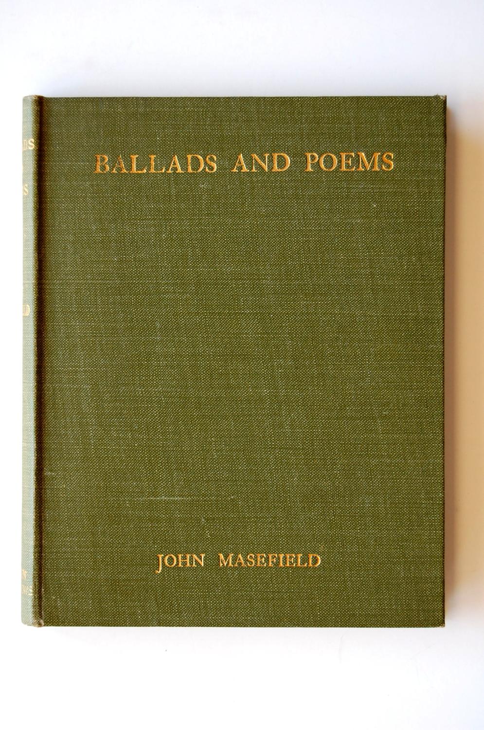 Ballads and Poems by Masefield, John: Fine Hardcover (1910) 1st Edition ...