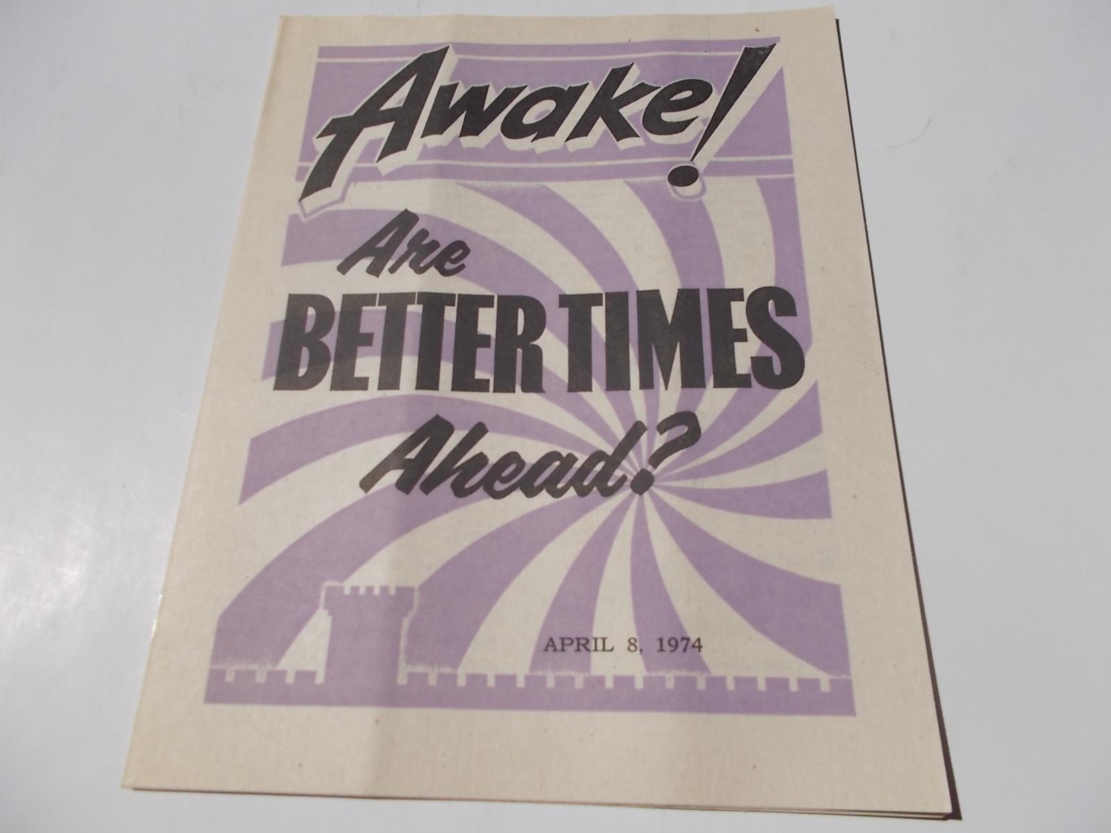 Awake! (April 8, 1974) Single Issue Magazine by Watchtower Bible and ...
