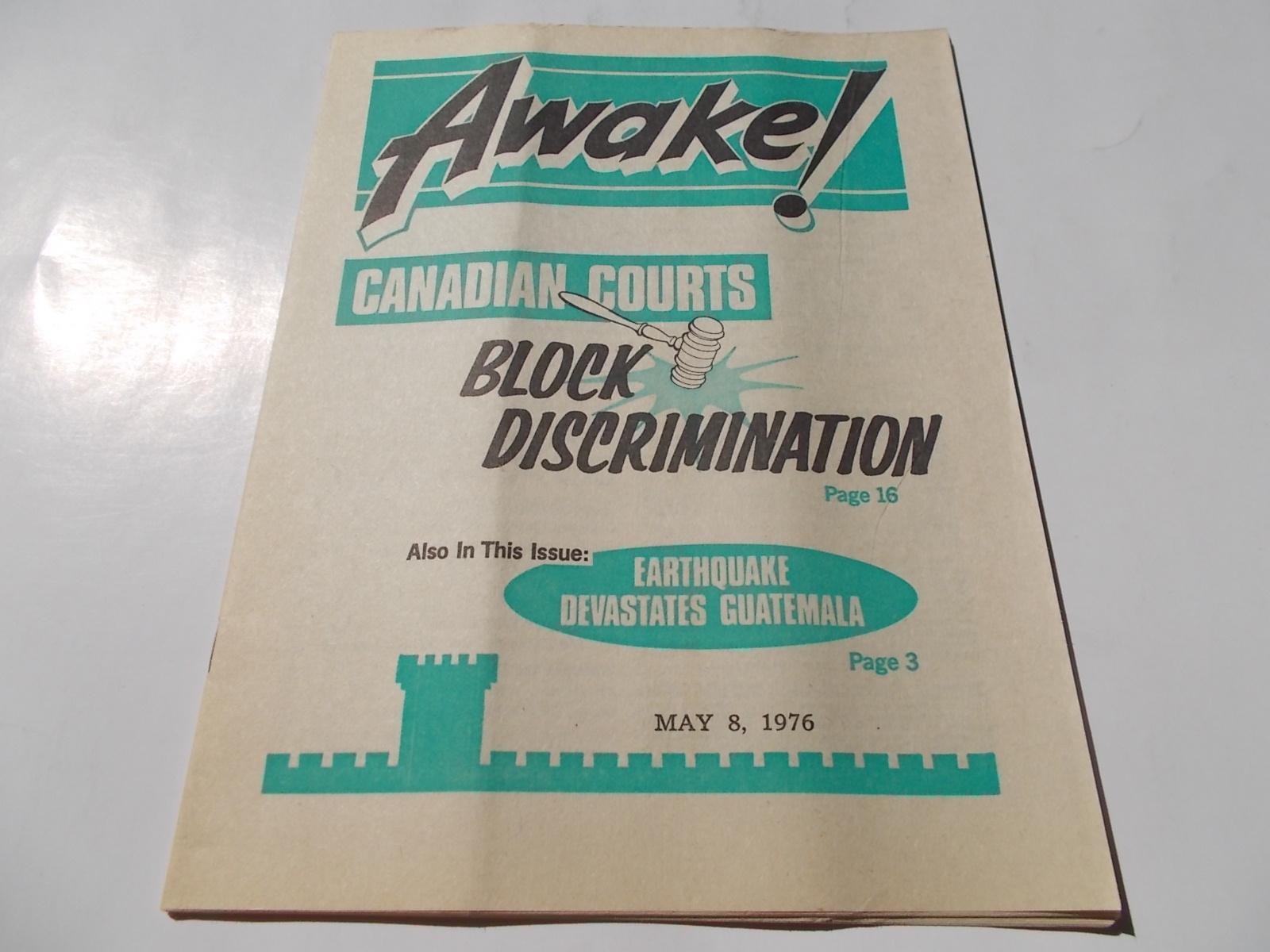 Awake! (May 8, 1976) Single Issue Magazine par Watchtower Bible and ...